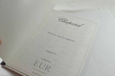 CHOPARD KATALOG 2005 CATALOGUE MIT PREISLISTE WITH PRICE LIST - Uhren ...