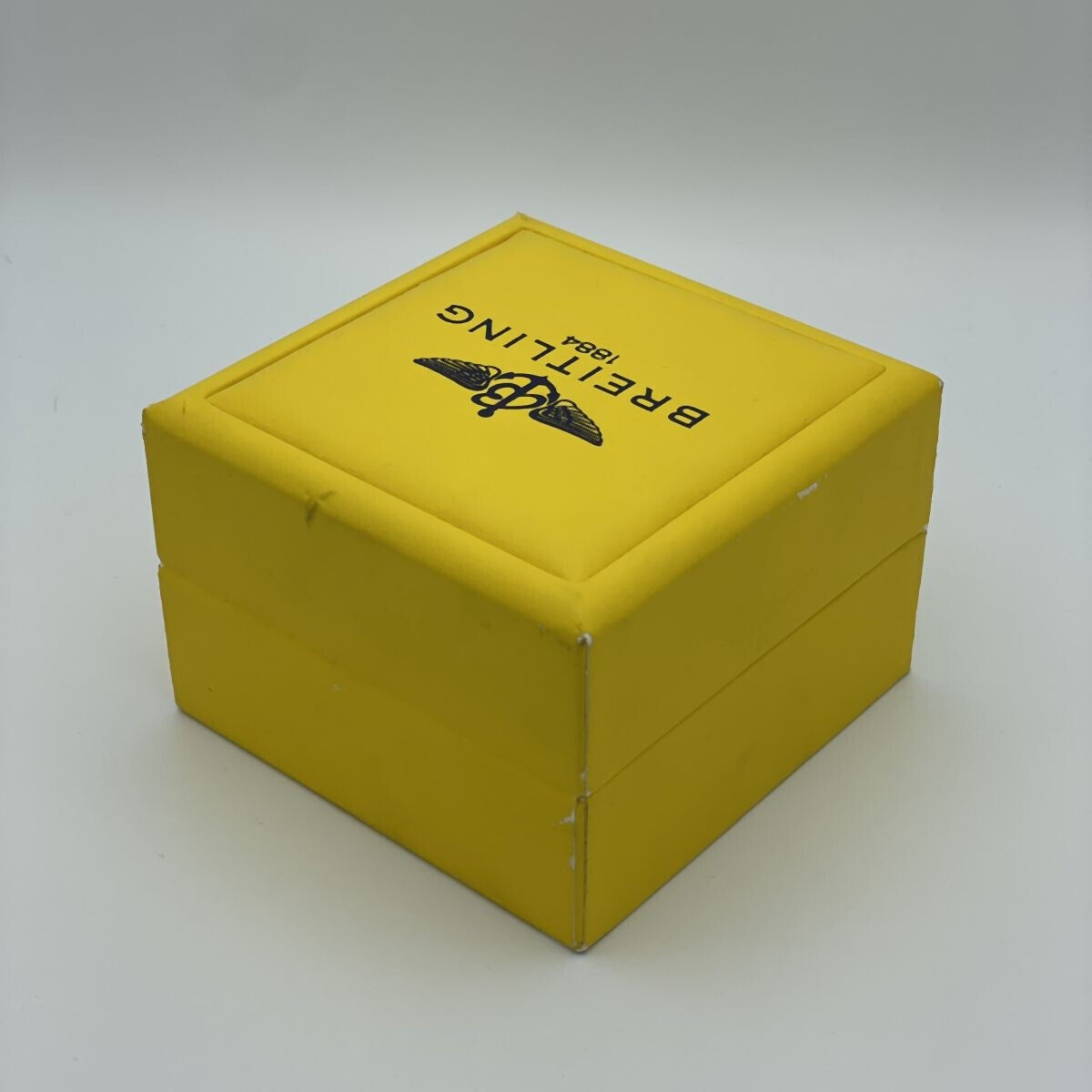 BREITLING VINTAGE UHRENBOX WATCH BOX CASE 90ER JAHRE SELTEN GELB ...